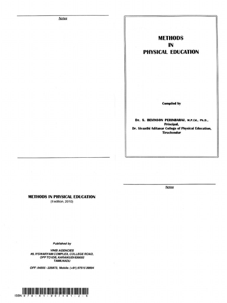 IIIBSC PHYSICAL EDUCATION Methods in Phy - Edn | PDF