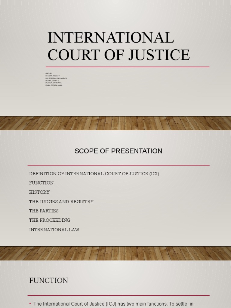 International Court of Justice | PDF