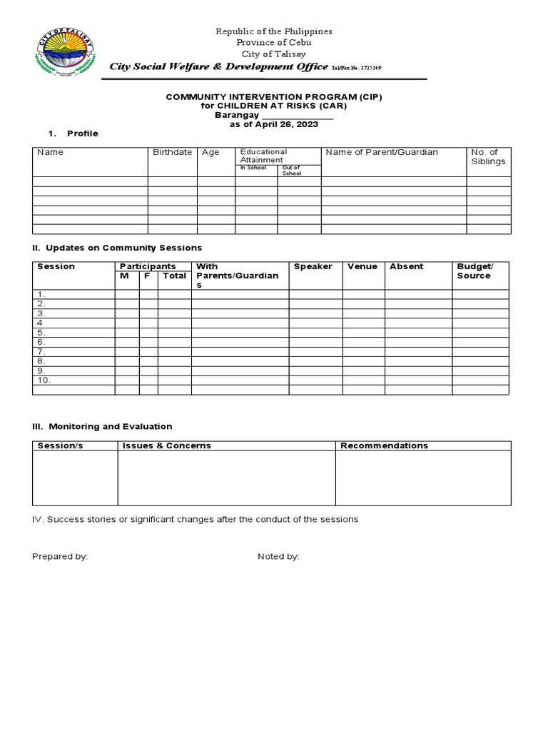 CIP-Reporting-Guide-for-Barangay | PDF