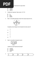 Math Tahun 1 - Ujian 1 2024 | PDF