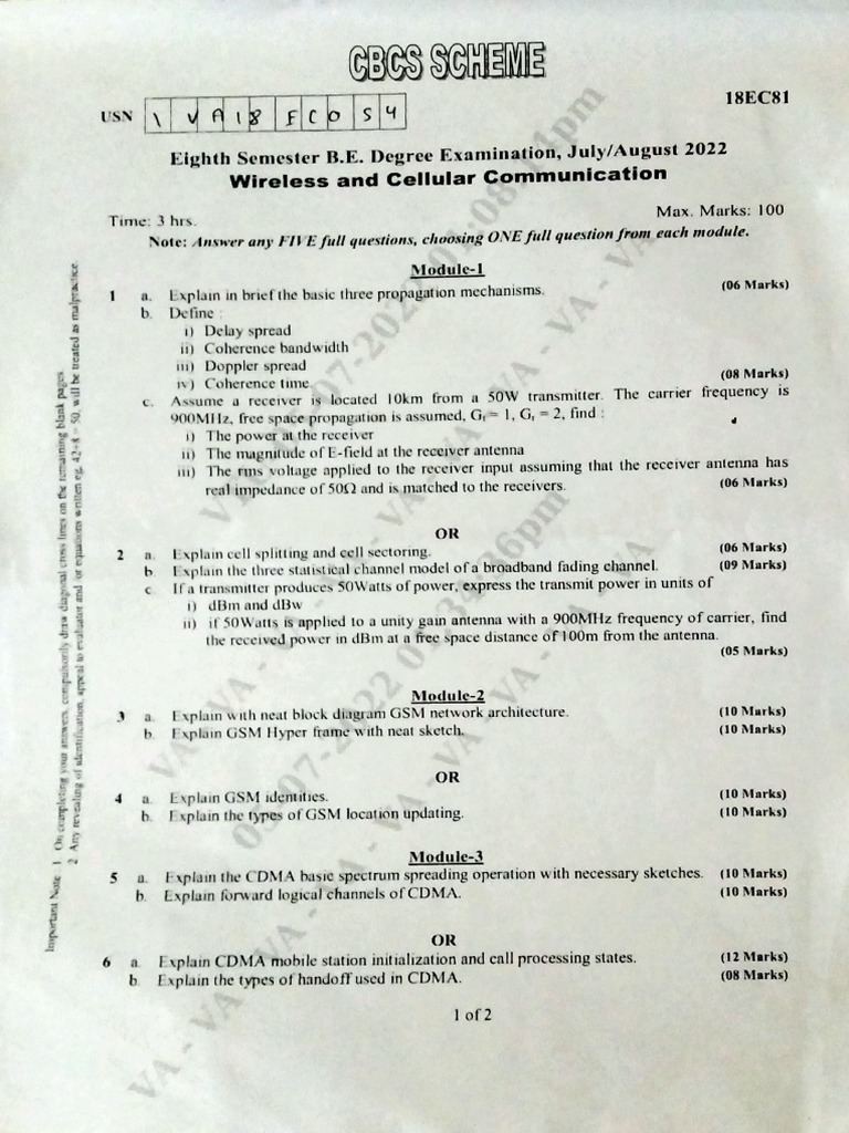 WCC Sem Exam QP 2022 | PDF