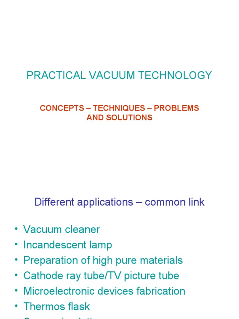 Vac 1 | PDF | Gases | Fluid Dynamics