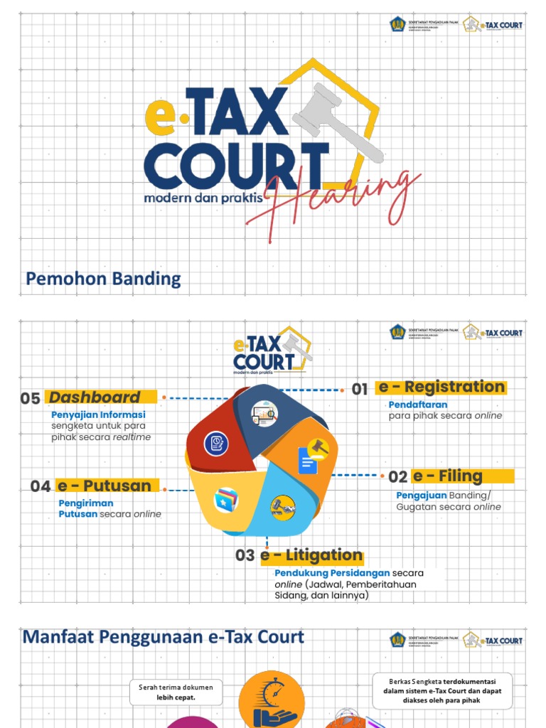 Panduan e-Tax Court untuk Sengketa Pajak | PDF