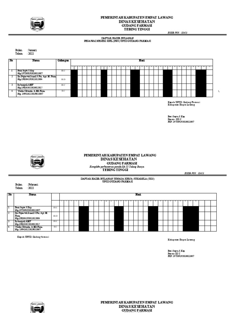 Absen PNS 2022 | PDF