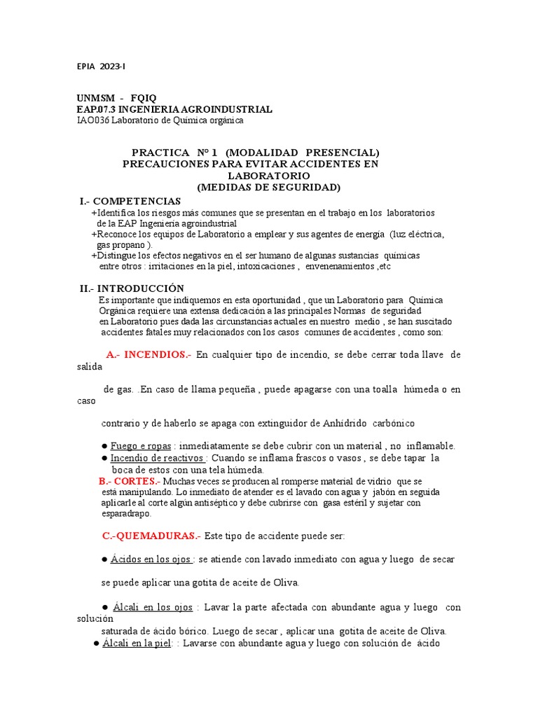 EPIA 2023 Guia Practicas 1 y 2 | PDF | Dióxido de carbono | Carbón