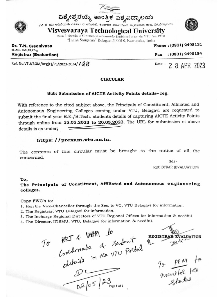 AICTE Activity Points | PDF