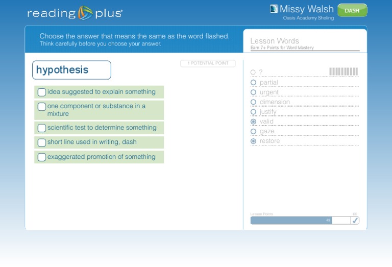 Reading Plus® RA PDF | PDF