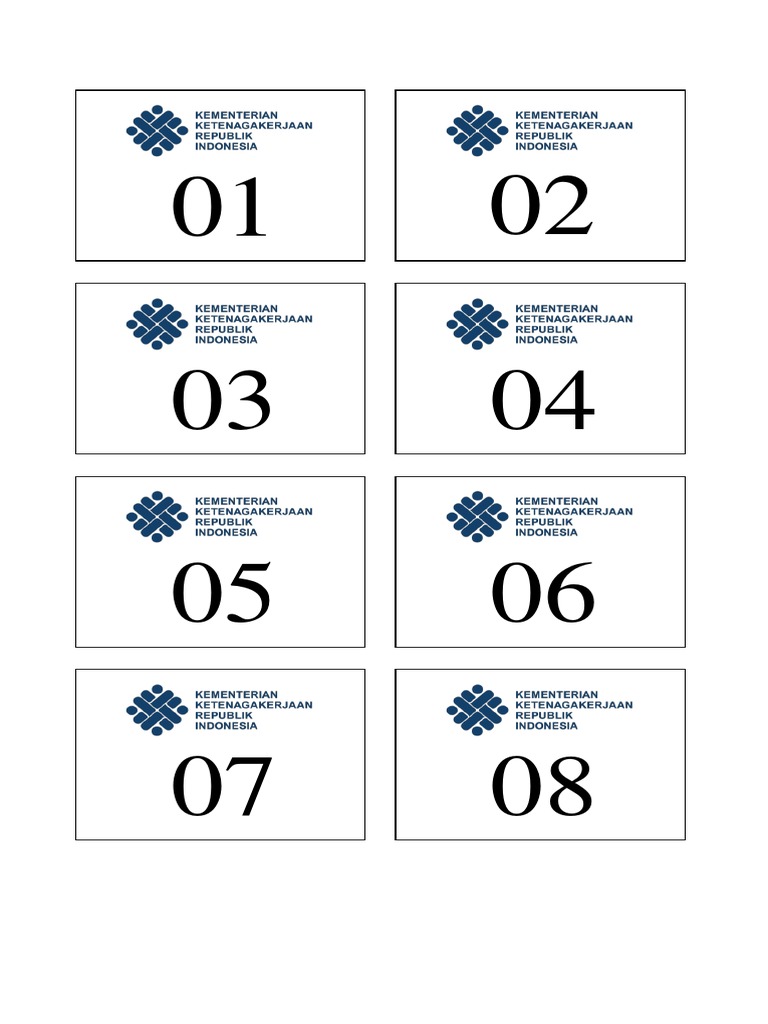 Nomor Meja BLKK | PDF