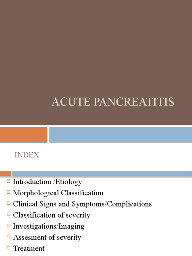 Acute Pancreatitis | PDF