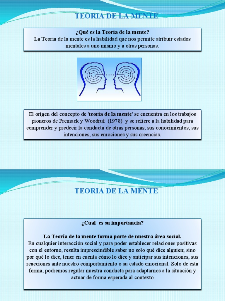 Teoría de La Mente (Presentación) | PDF