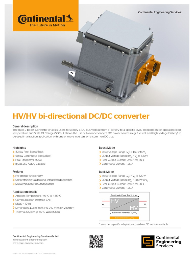 HV HV Bi-Directional DC DC Converter EN | PDF