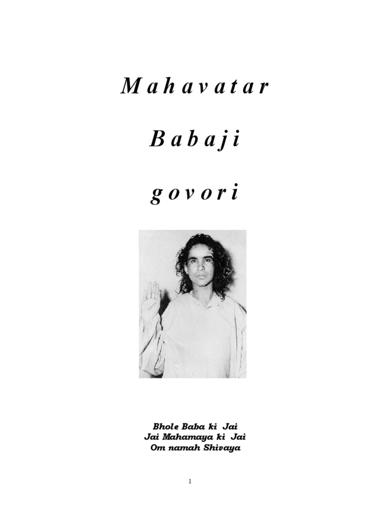1mahavatar Babaji Govori | PDF