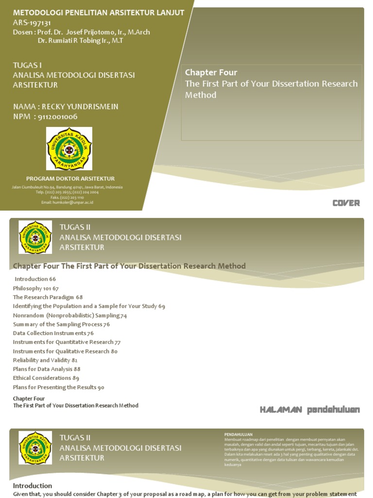 Dissertation Methodology Analysis | PDF