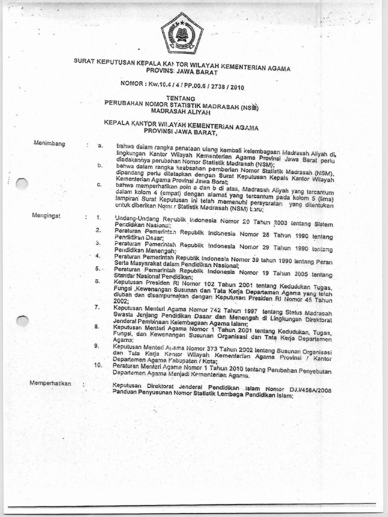 SK NSM Perubahan Man - 1 PDF | PDF