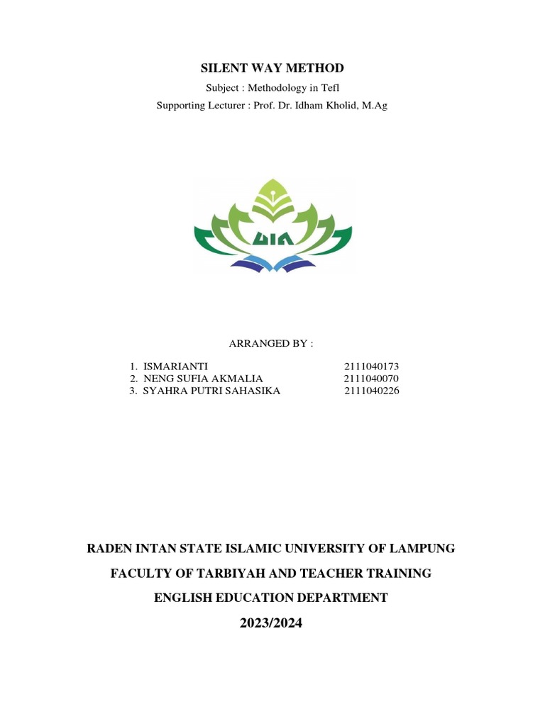 Silent Way Method in TEFL Education | PDF | Linguistics | Cognition