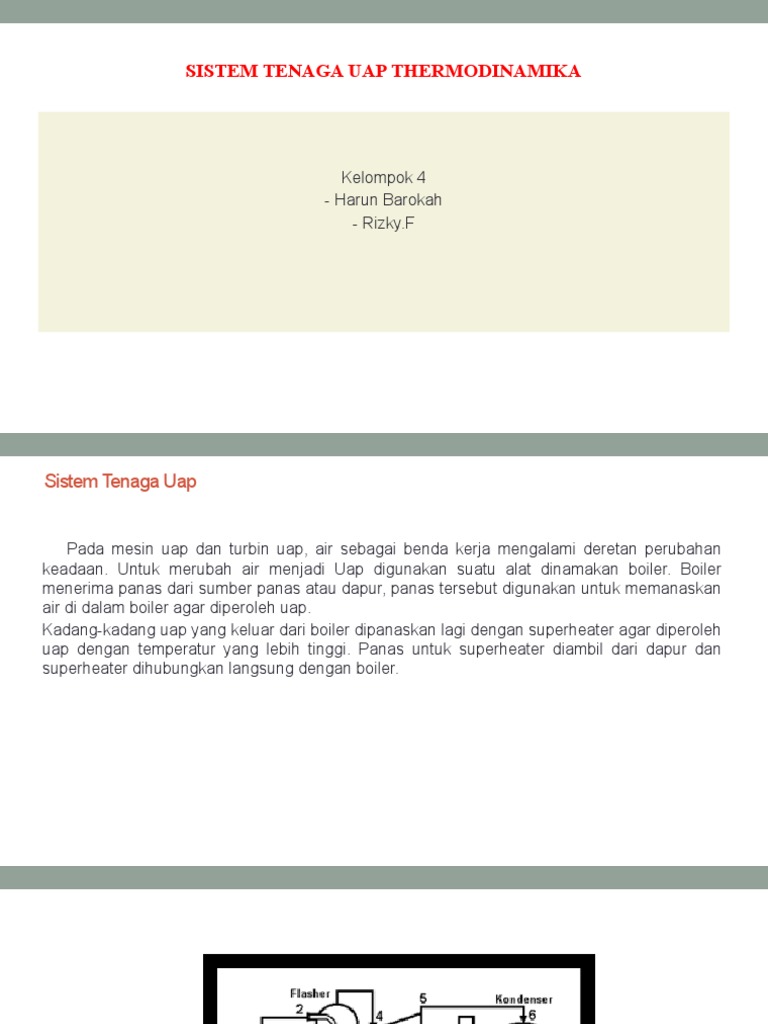 Sistem Tenaga Uap | PDF