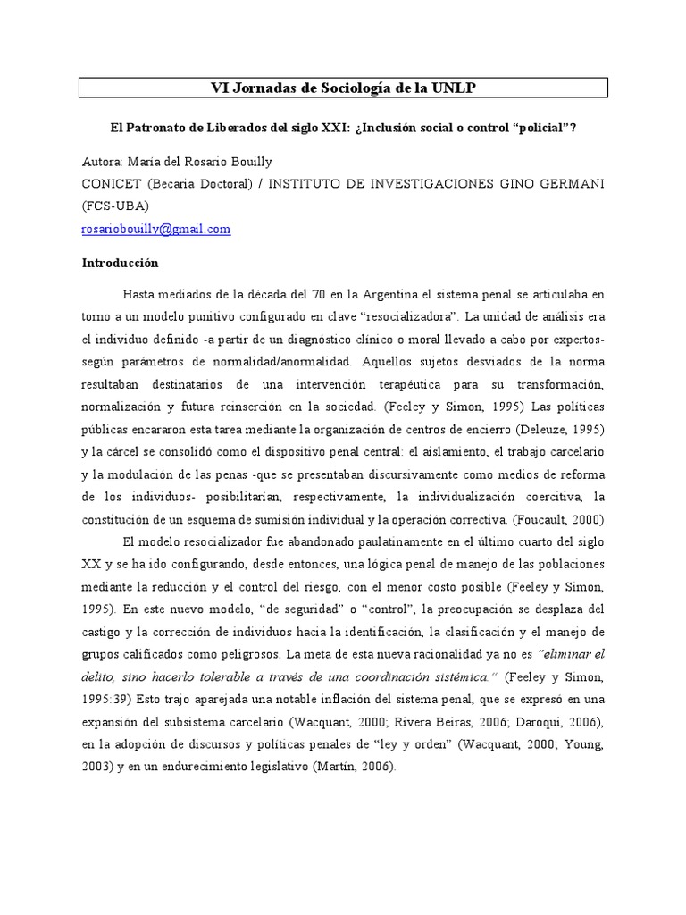 El Patronato de Liberados Del Siglo XXI.5456.pdf-PDFA | PDF | Trabajo Social | Prisión