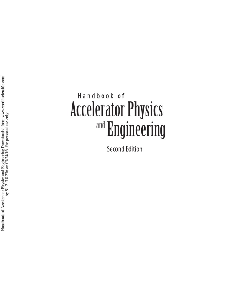 Handbook of Accelerator Physics and Engineering (PDFDrive) PDF | PDF | Particle Accelerator ...