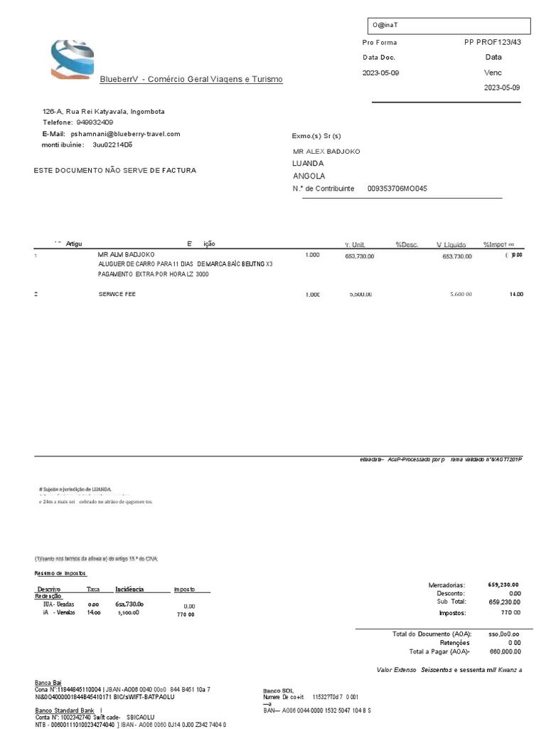 MODELO DE FACTURA | PDF | Economias | Pagamentos