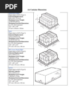 Container Specifications | PDF | Jet Aircraft | Civil Aircraft