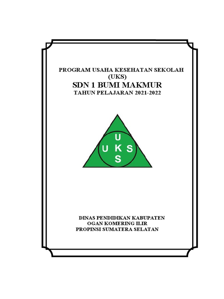 Contoh Program UKS SDN 1 Bumi Makmur | PDF