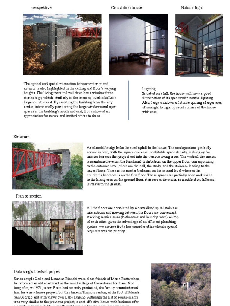 Preseden (Bianchi House Residence) | PDF | Buildings And Structures | Architectural Design