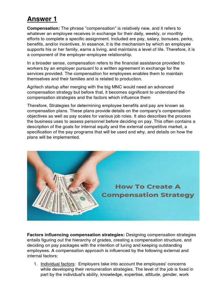 Compensation and Benefits Assignment | PDF | Cost Of Living | Compensation And Benefits