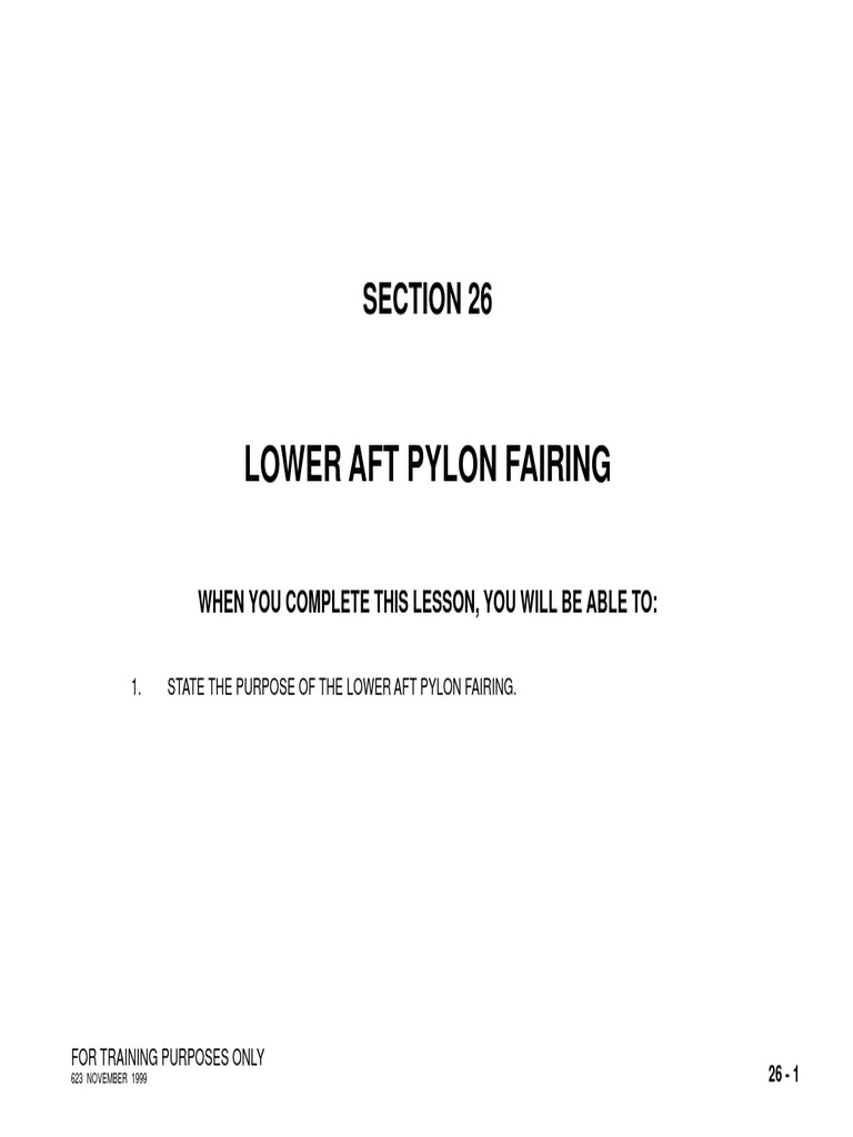 623-26 - Lower Aft Pylon Fairing | PDF