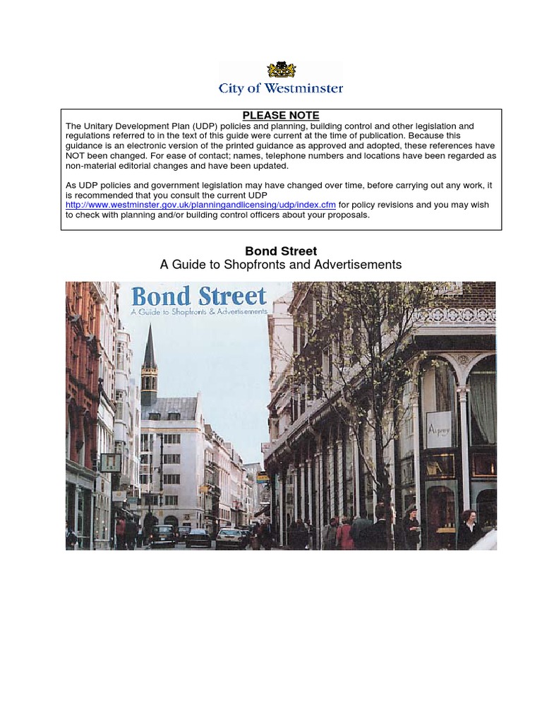 Bond Street | PDF
