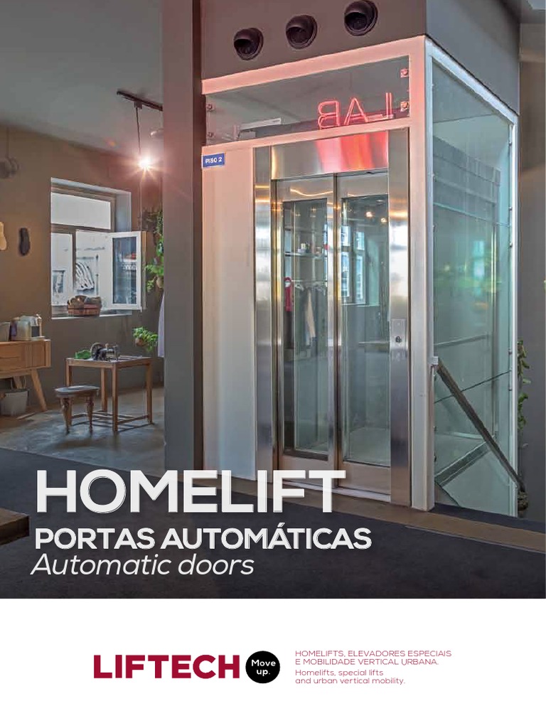 LIFTECH -Catálogo Homelift com Portas Automáticas SPS | PDF | Esboço