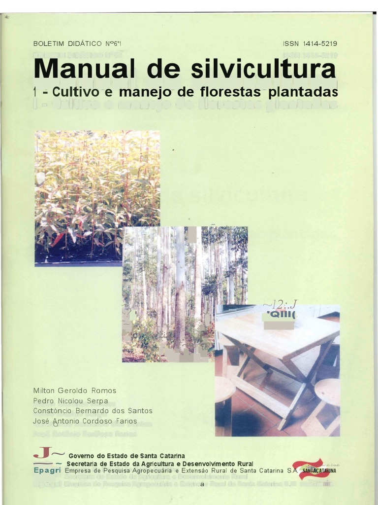 Manual de Silvicultura em Santa Catarina | PDF | Eucalipto | Madeira
