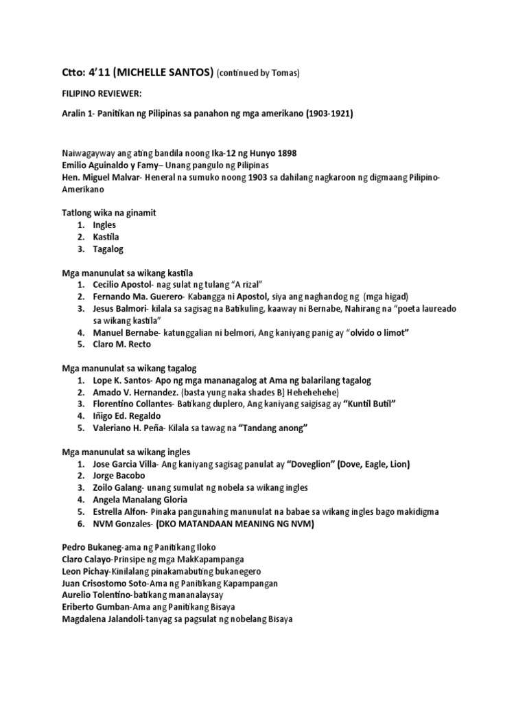 Filipino 2ND Quarter Rev | PDF