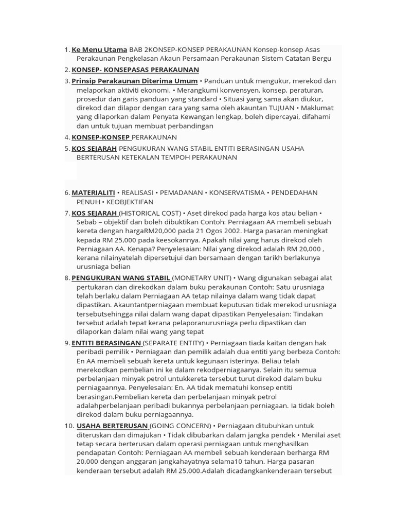 Andaian Dan Prinsip Perakaunan | PDF