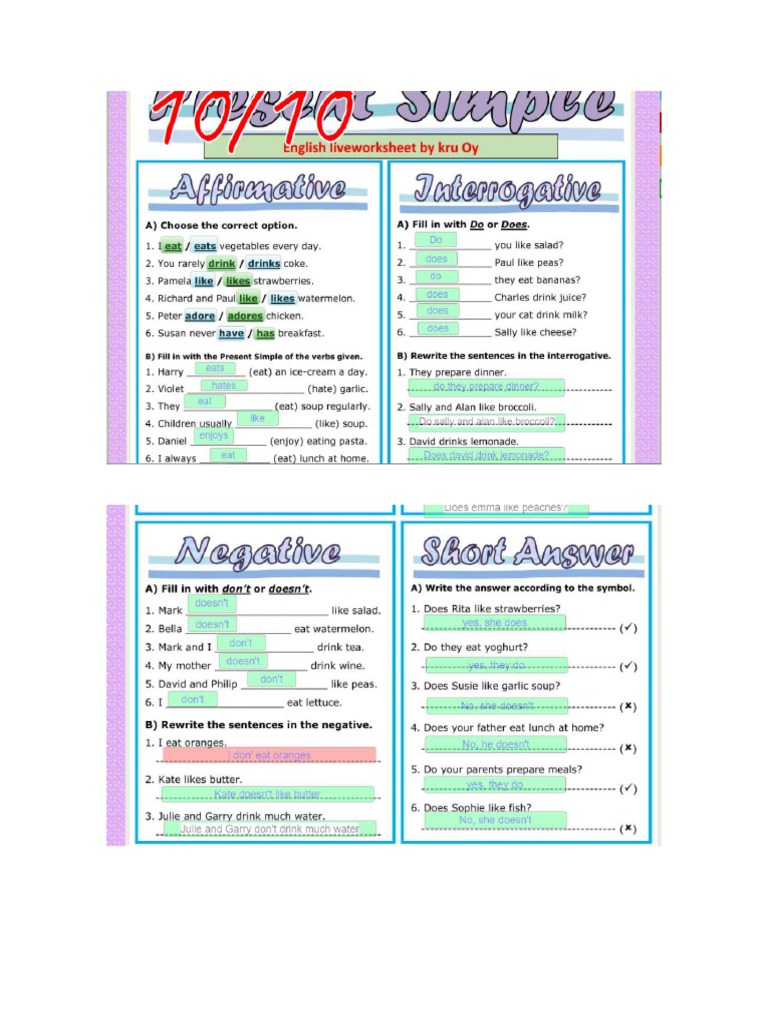 Ingles Present Simple Pdf