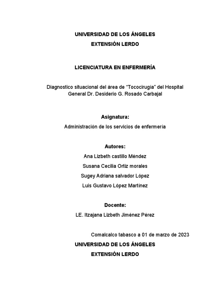 Toco Cirugia - 104800 | PDF | Parto | Hospital