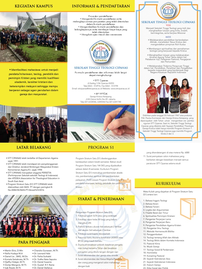 Brosur S1 STT Cipanas | PDF