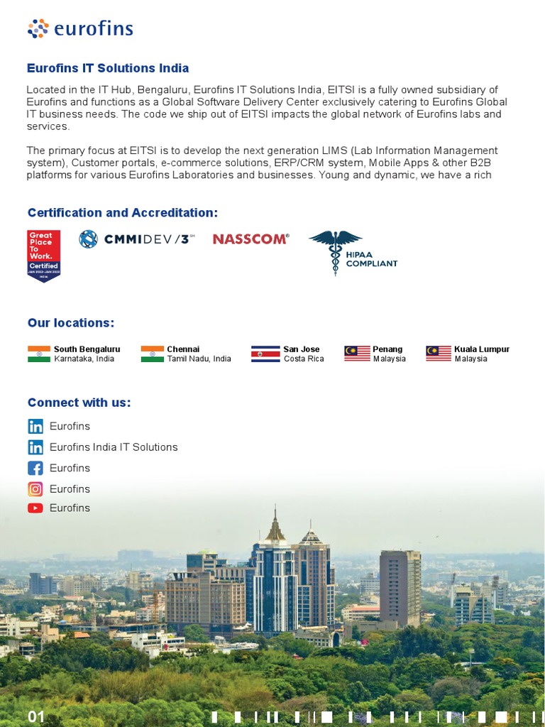 Eurofins IT Solutions India | PDF | Application Software | Enterprise Resource Planning