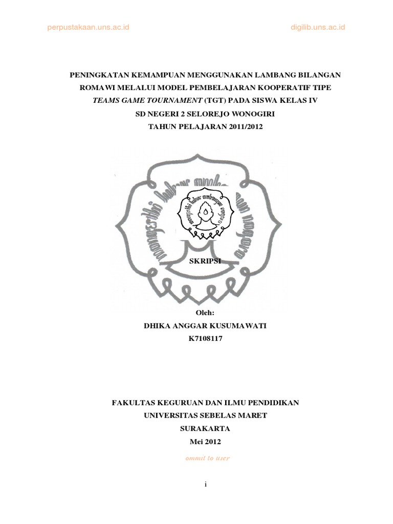 Skripsi Bilangan Romawi 2 | PDF