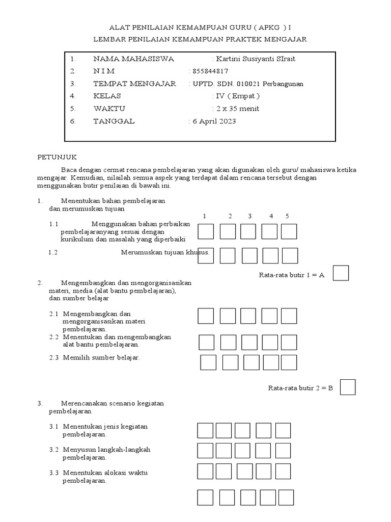 Apkg 1 Dan 2 | PDF | Karier & Perkembangan