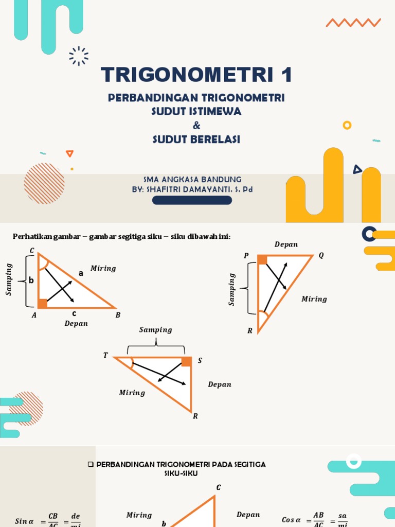 Trigonometri | PDF | Triangle Geometry | Lie Groups