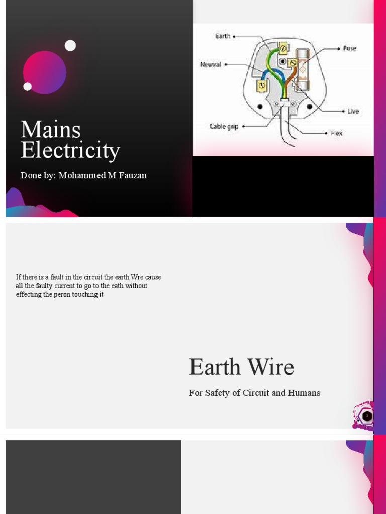Understanding Mains Electricity Safety | PDF | Power (Physics) | Wire