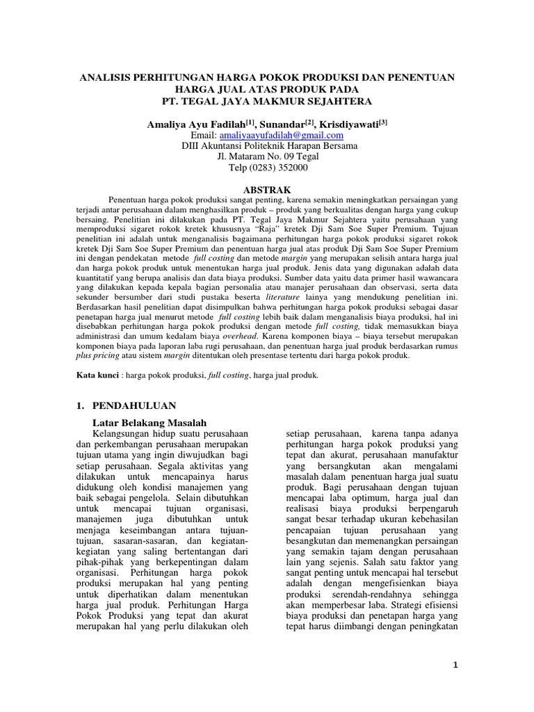 Proseding Amaliyah | PDF | Bisnis