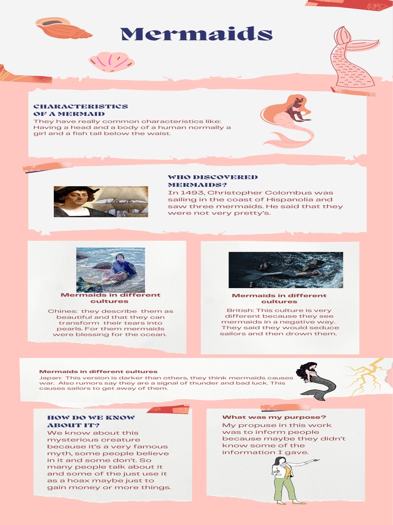 Mermaids: Characteristics of A Mermaid | PDF