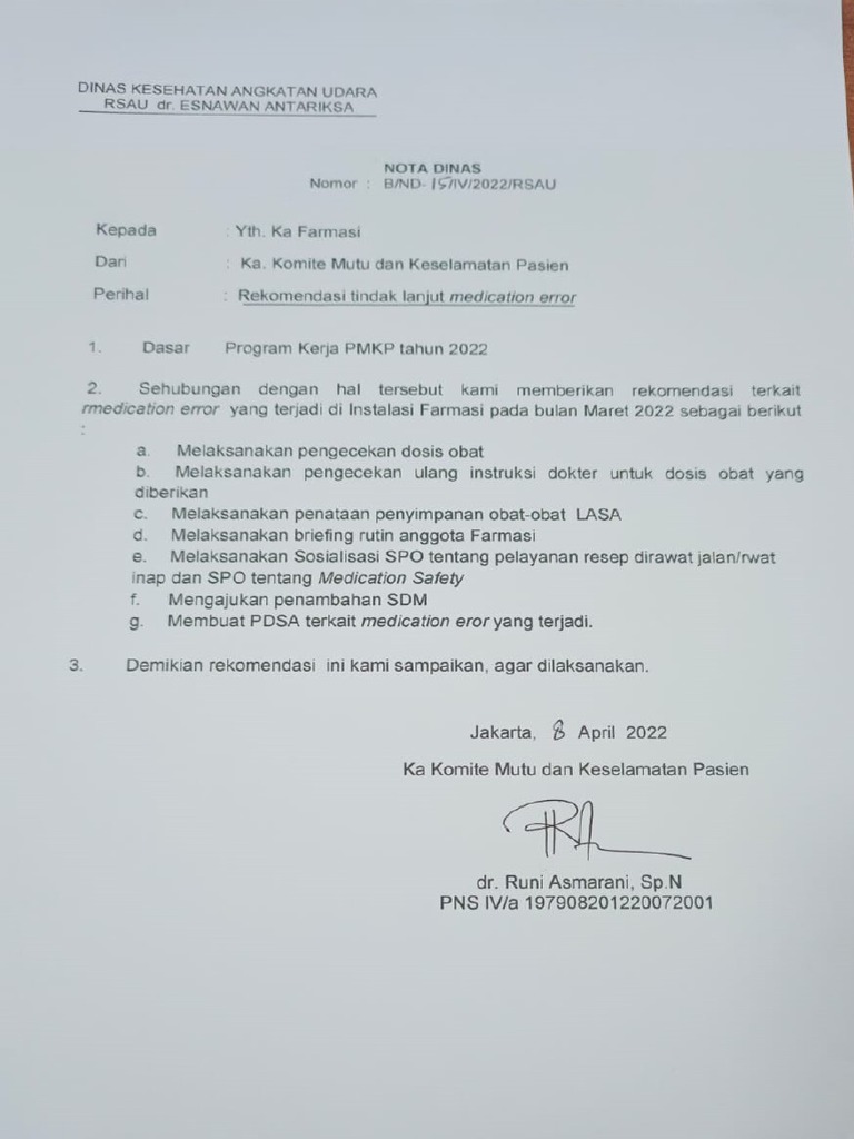 Rekomendasi PMKP 2022 | PDF