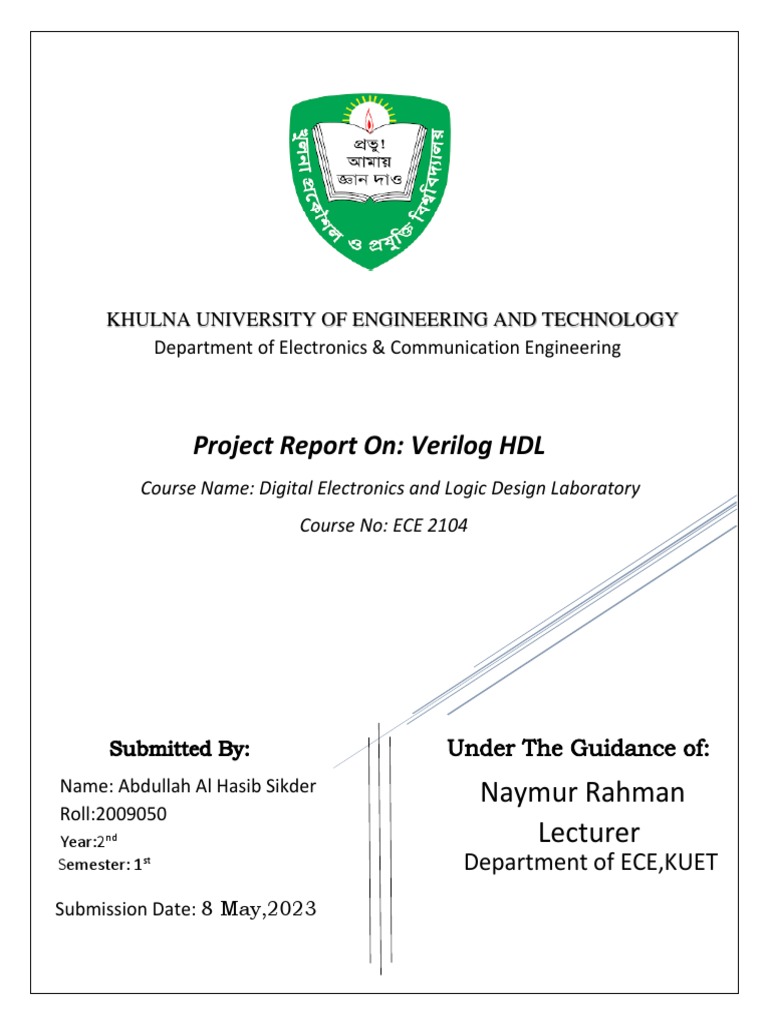 Verilog Project by Aahs 5 PDF | PDF | Mathematics | Computer Engineering
