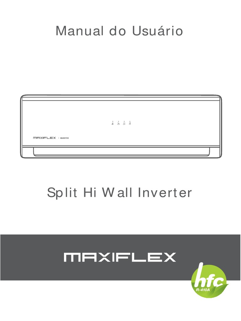 Manual Do Usuario Maxiflex HW Inverter 2021 | PDF | Ar condicionado | Embalagem e rotulagem