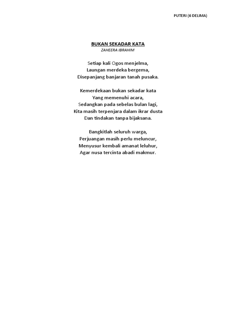 Bukan Sekadar Kata | PDF