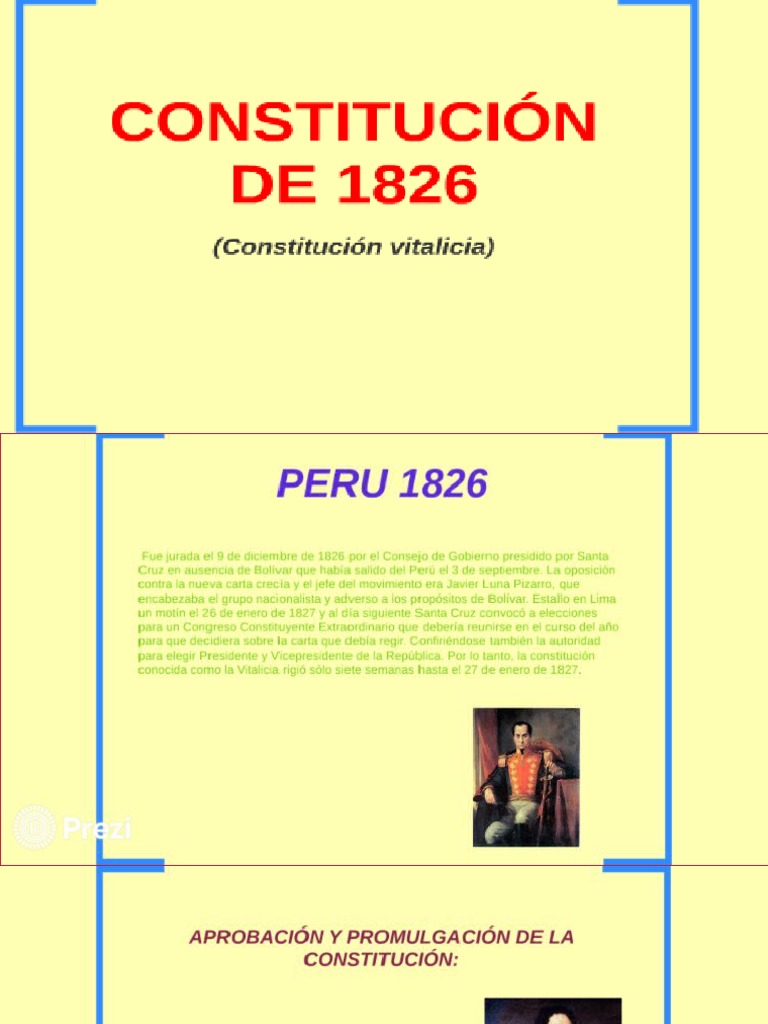 Constitución 1826 | PDF