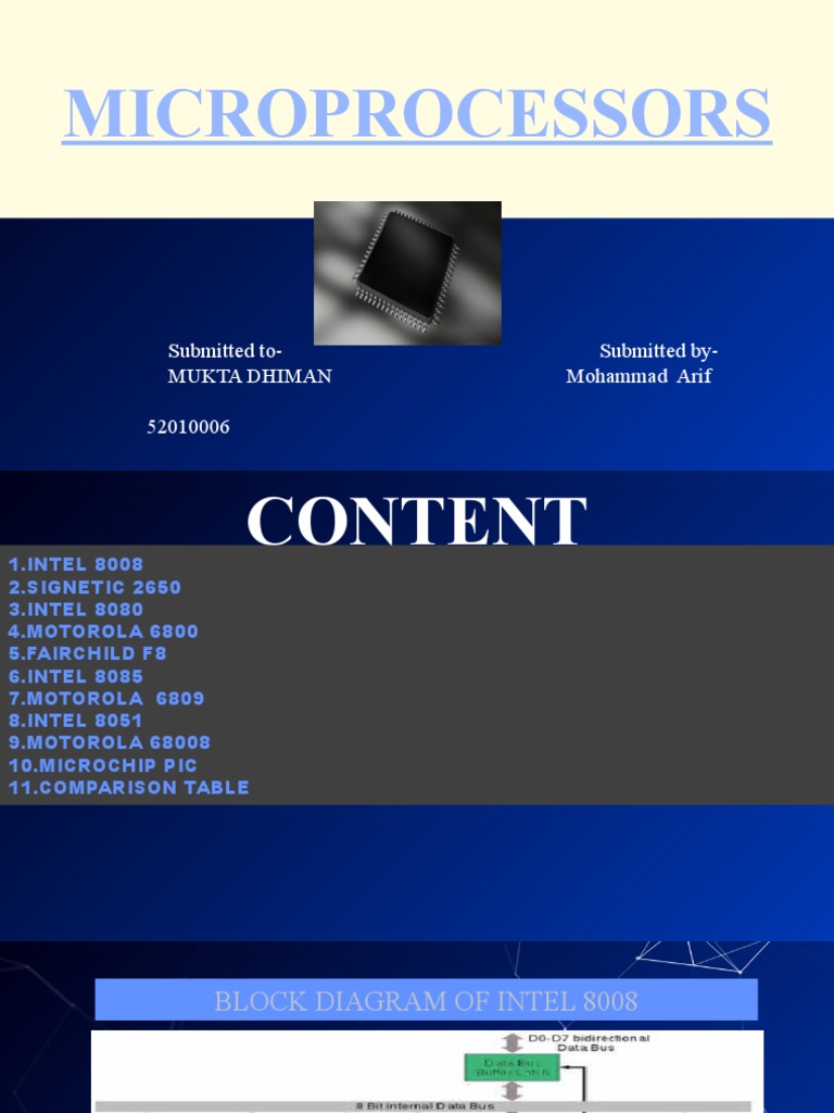 Microprocessors Pdf Microprocessor Central Processing Unit