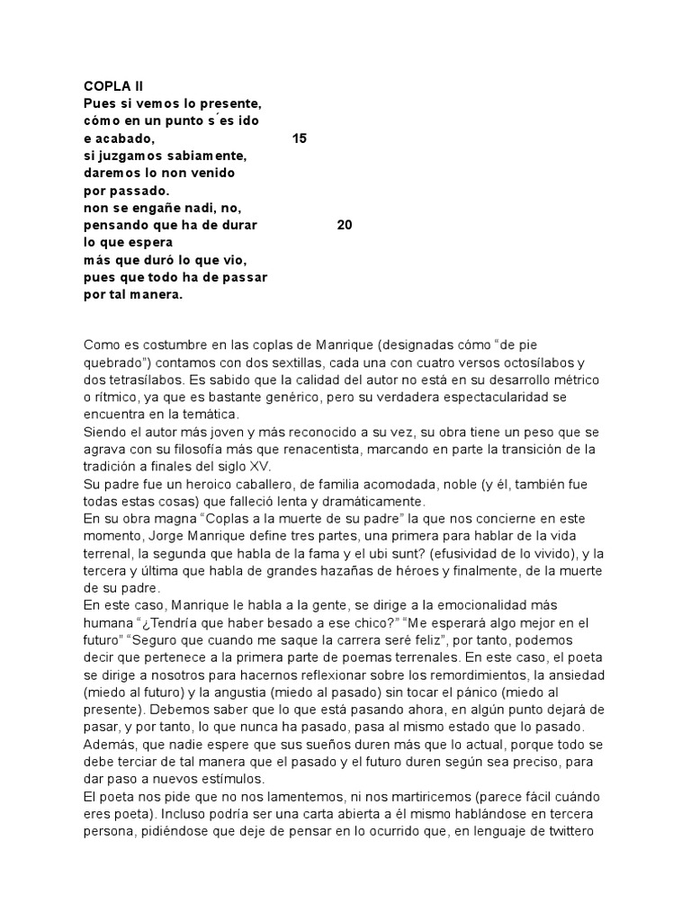 COPLA II Comentario Fran | PDF